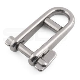 Long Double Bar D Shackles with Locking Pin - 316 / A4 Stainless Steel ...