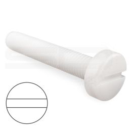 Nylon Pan Slotted Machine Screws | SD Products | Industrial Fasteners ...